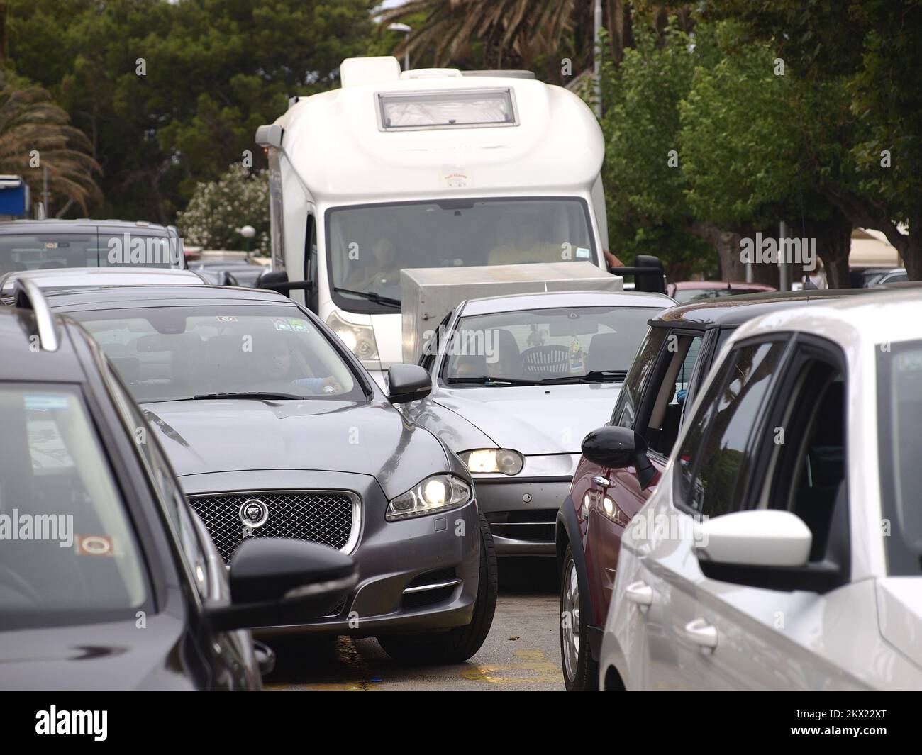 11.08.2017., Croatia, Makarska - Large crowds at the Makarska port in ...
