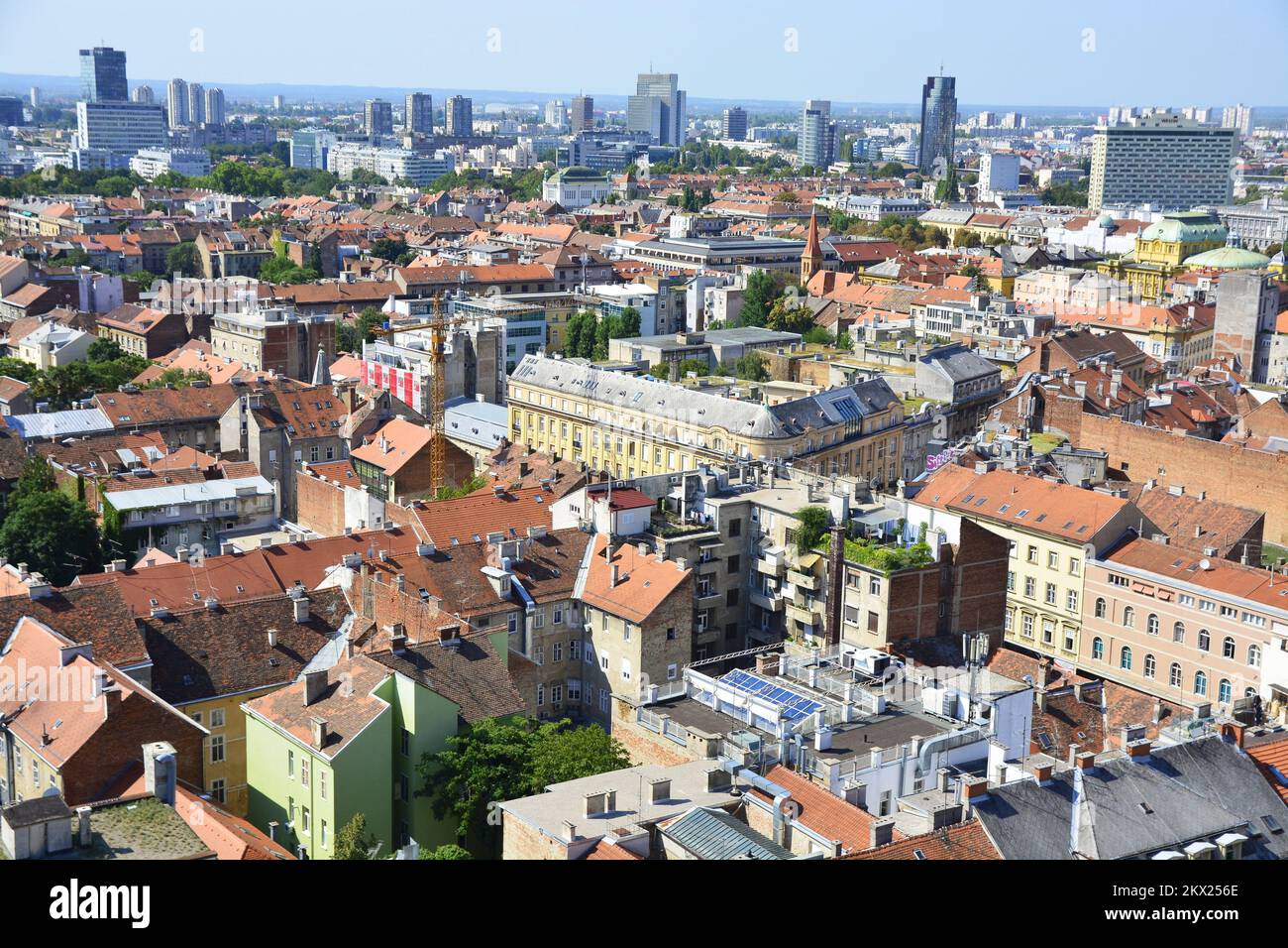 17.08.2017., Zagreb, Croatia - Great panoramic view of Zagreb from ...