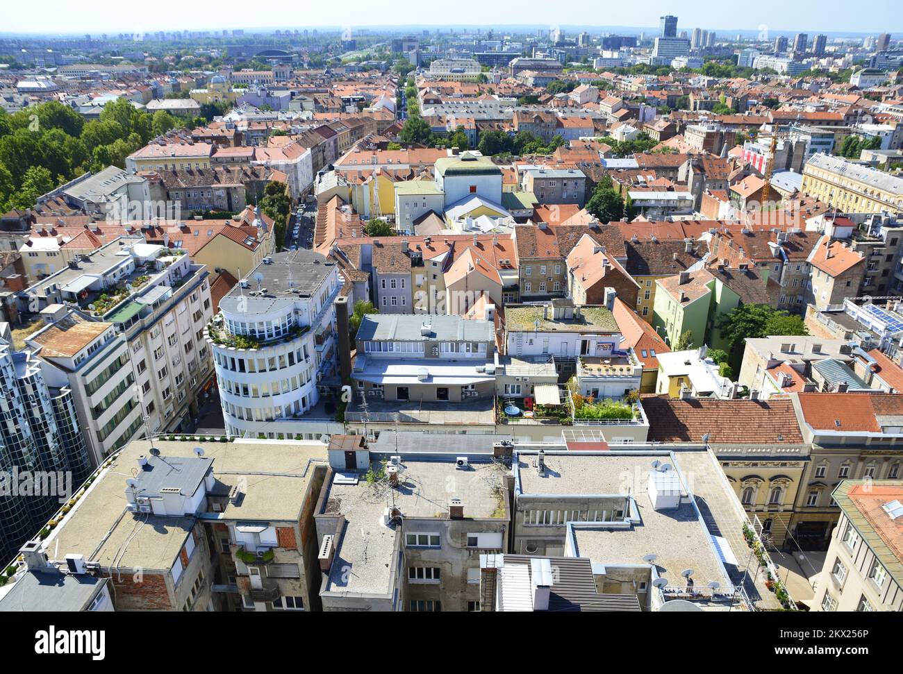 17.08.2017., Zagreb, Croatia - Great panoramic view of Zagreb from ...