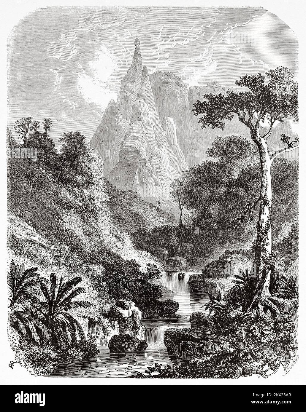 Mont Longue. Peaks of Long Mountain, Mauritius. The travels of Ida ...