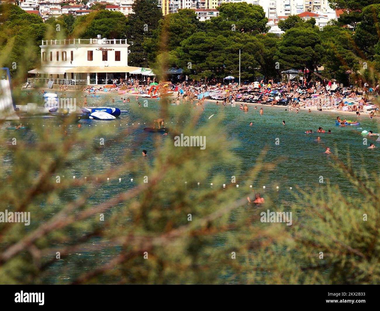 30.08.2017., Makarska, Croatia - Although is the end of August beaches ...