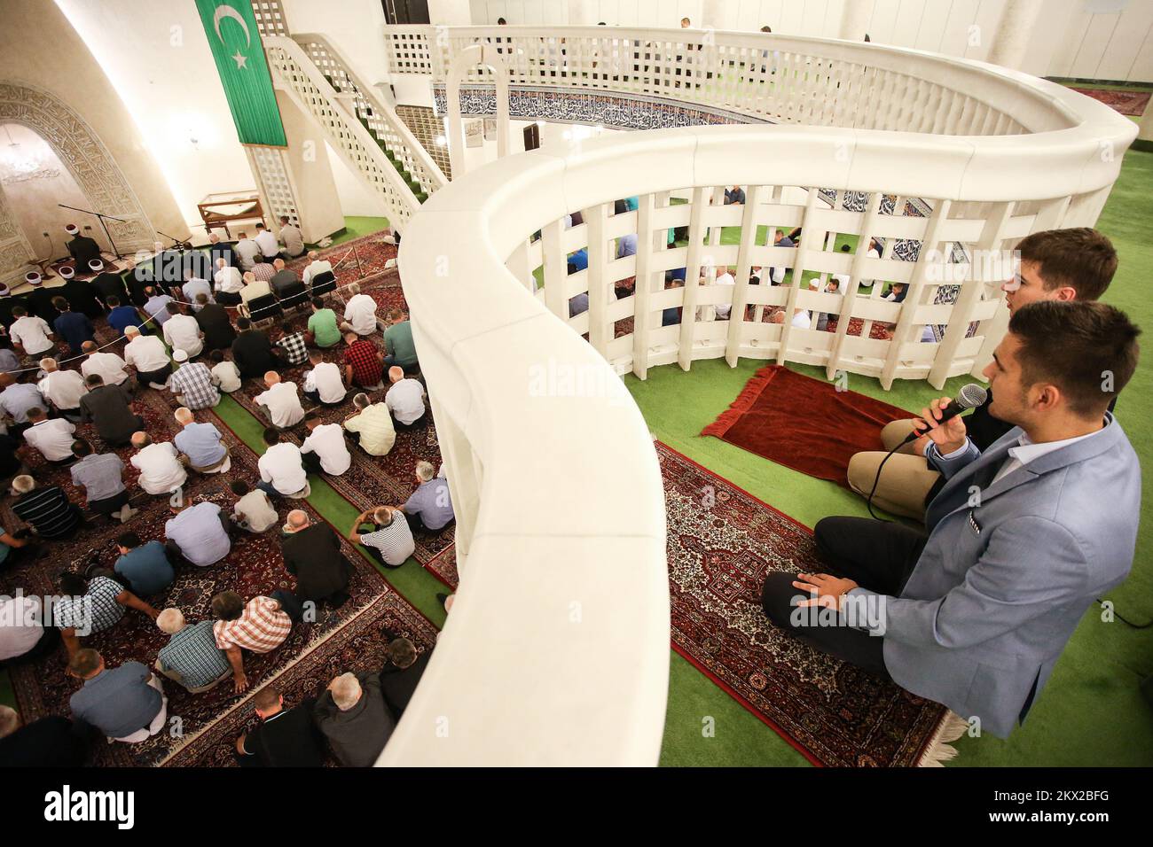 01.09.2017., Zagreb, Croatia - Muslims gathered in mosque before ...