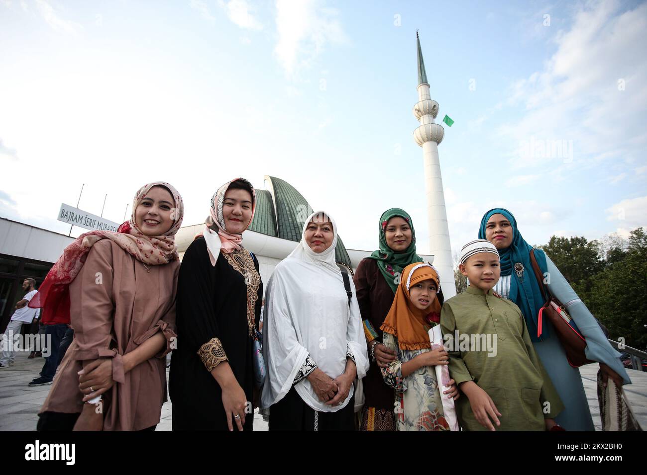 01.09.2017., Zagreb, Croatia - Muslims gathered in mosque before ...