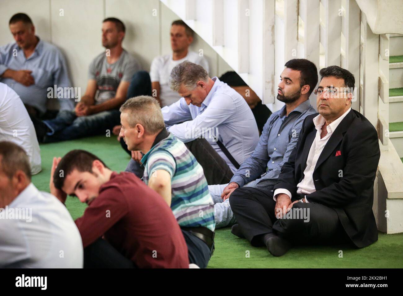 01.09.2017., Zagreb, Croatia - Muslims gathered in mosque before ...
