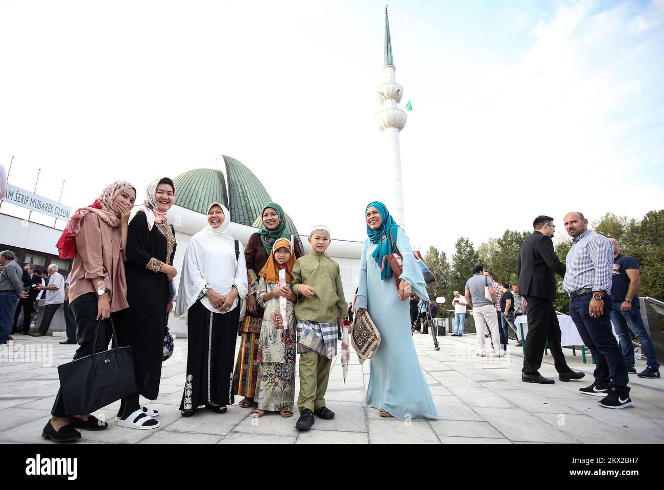 01.09.2017., Zagreb, Croatia - Muslims gathered in mosque before ...