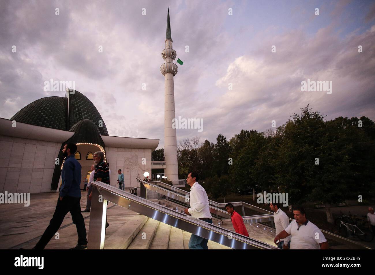 01.09.2017., Zagreb, Croatia - Muslims gathered in mosque before ...