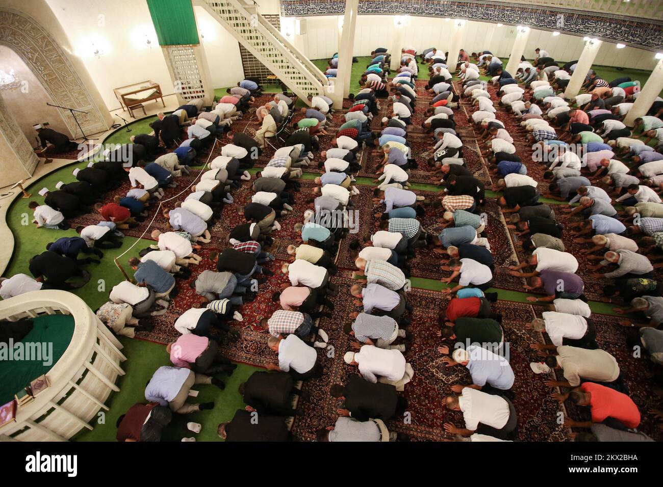 01.09.2017., Zagreb, Croatia - Muslims gathered in mosque before ...