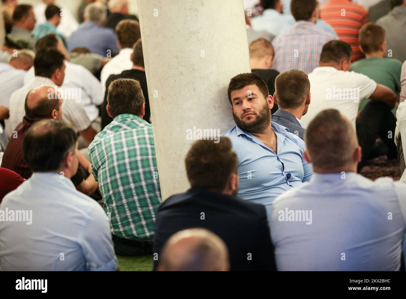 01.09.2017., Zagreb, Croatia - Muslims gathered in mosque before ...