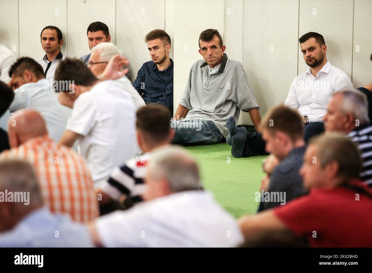 01.09.2017., Zagreb, Croatia - Muslims gathered in mosque before ...