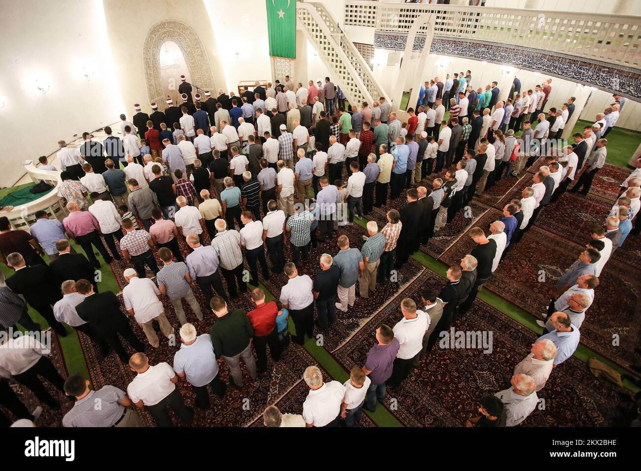 01.09.2017., Zagreb, Croatia - Muslims gathered in mosque before ...