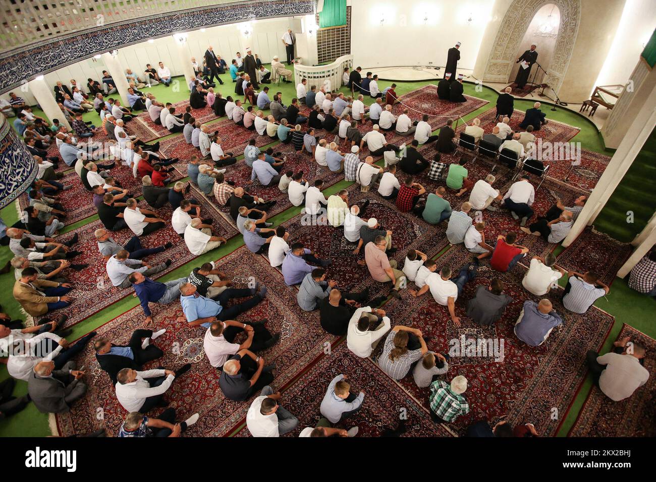 01.09.2017., Zagreb, Croatia - Muslims gathered in mosque before ...