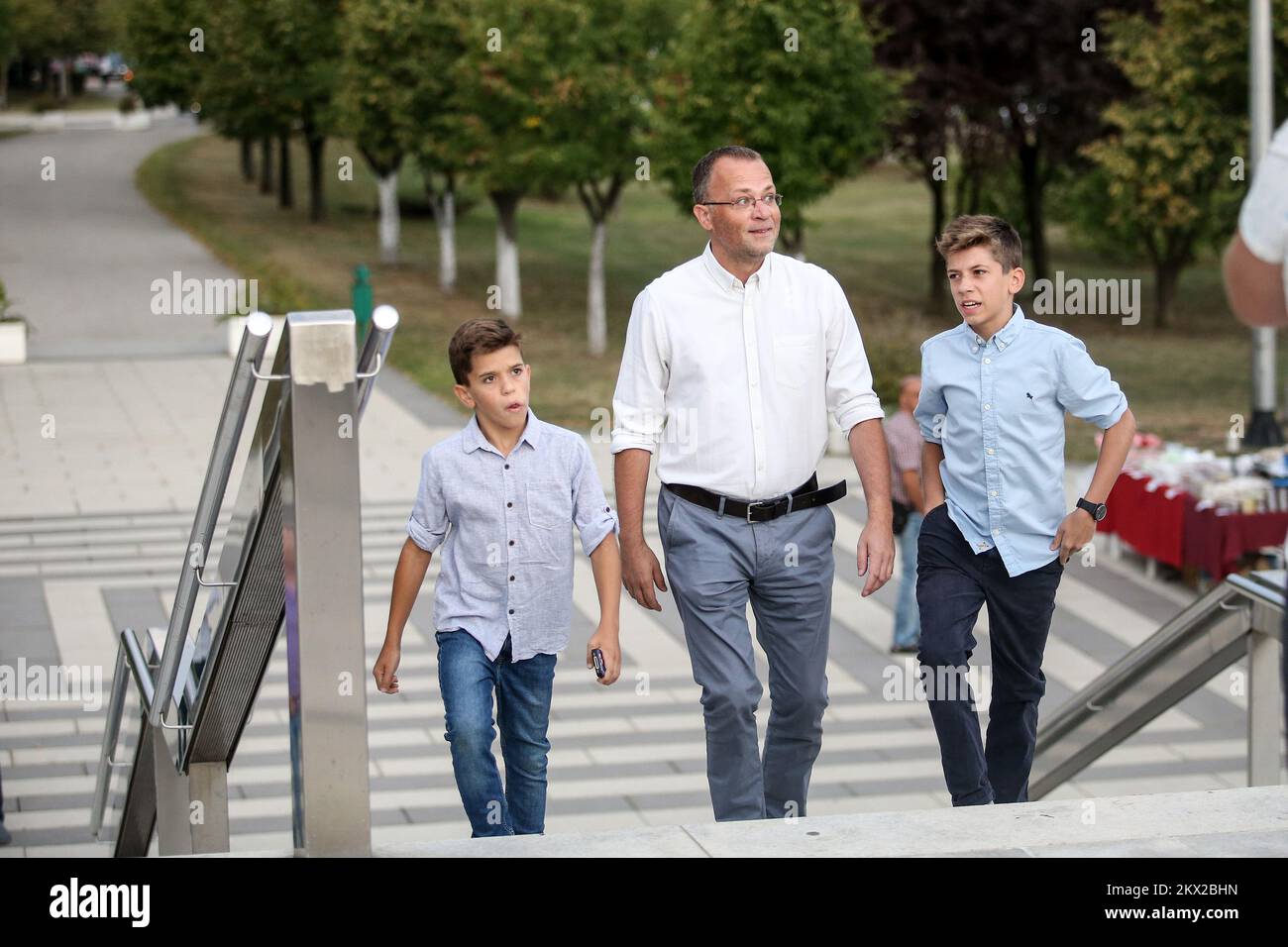 01.09.2017., Zagreb, Croatia - Muslims gathered in mosque before ...