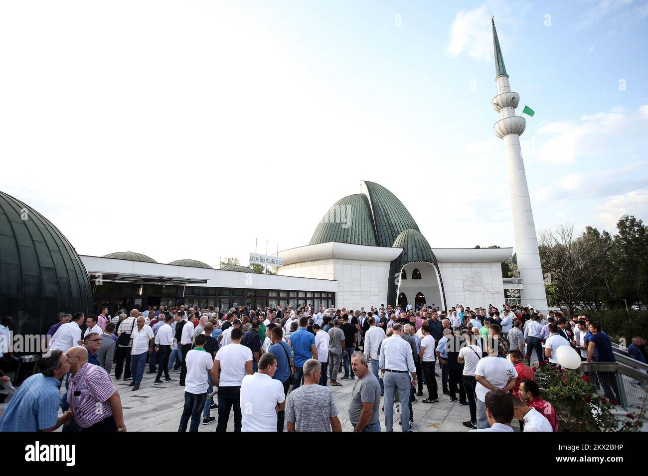 01.09.2017., Zagreb, Croatia - Muslims gathered in mosque before ...