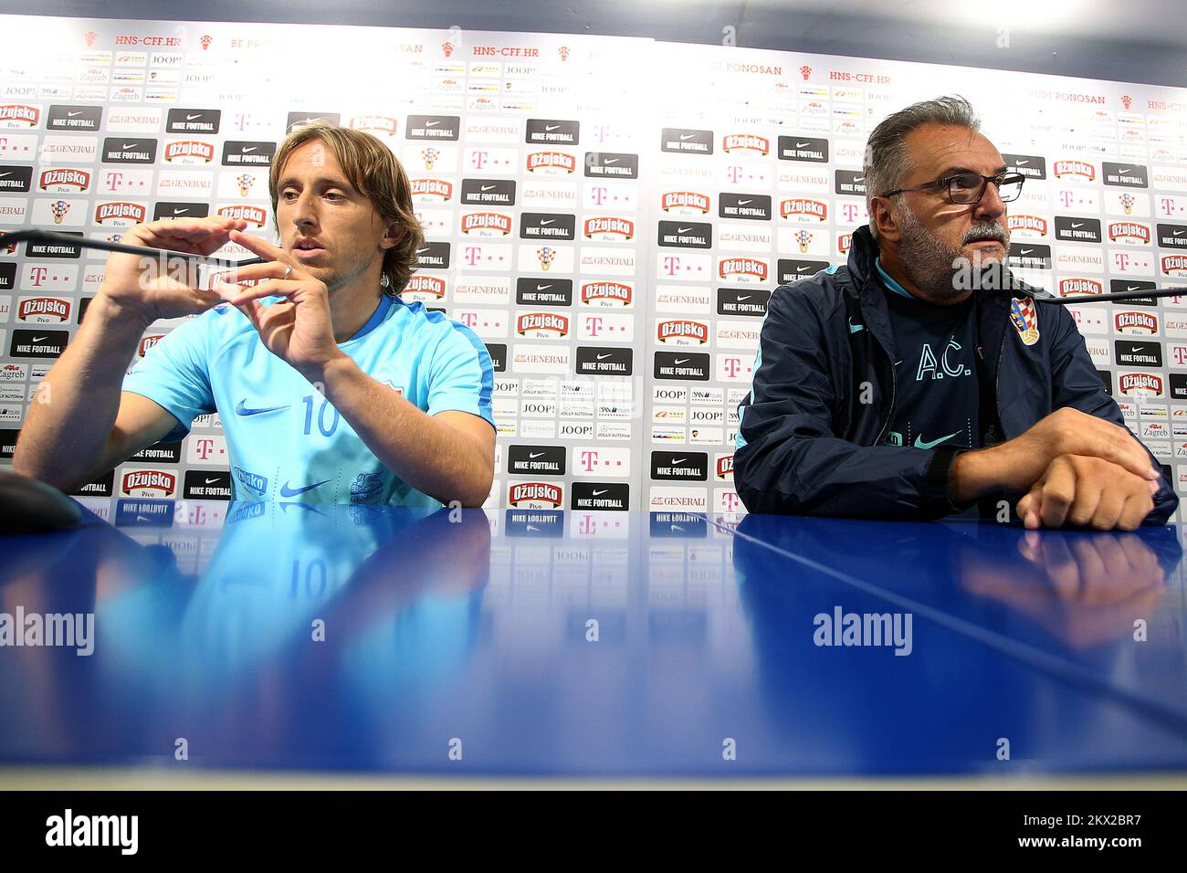 01.09.2017., Zagreb, Croatia - Press conference of Croatia football ...