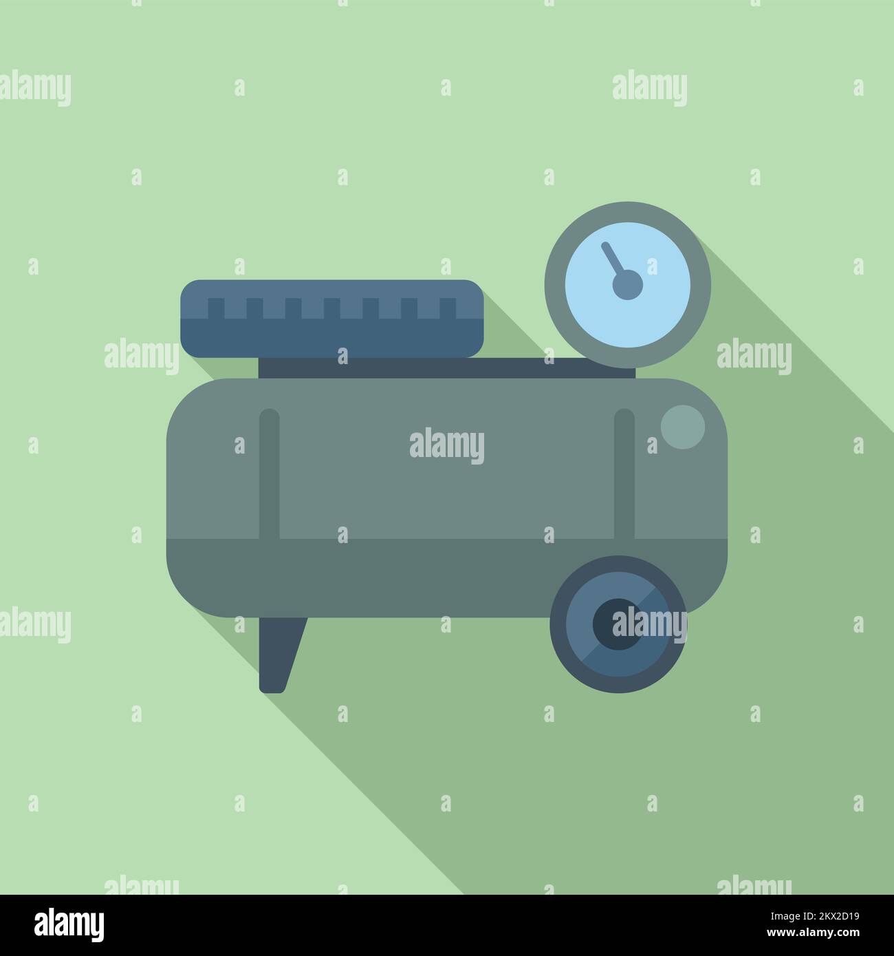 Paint compressor icon flat vector. Air machine. Pressure tank Stock ...