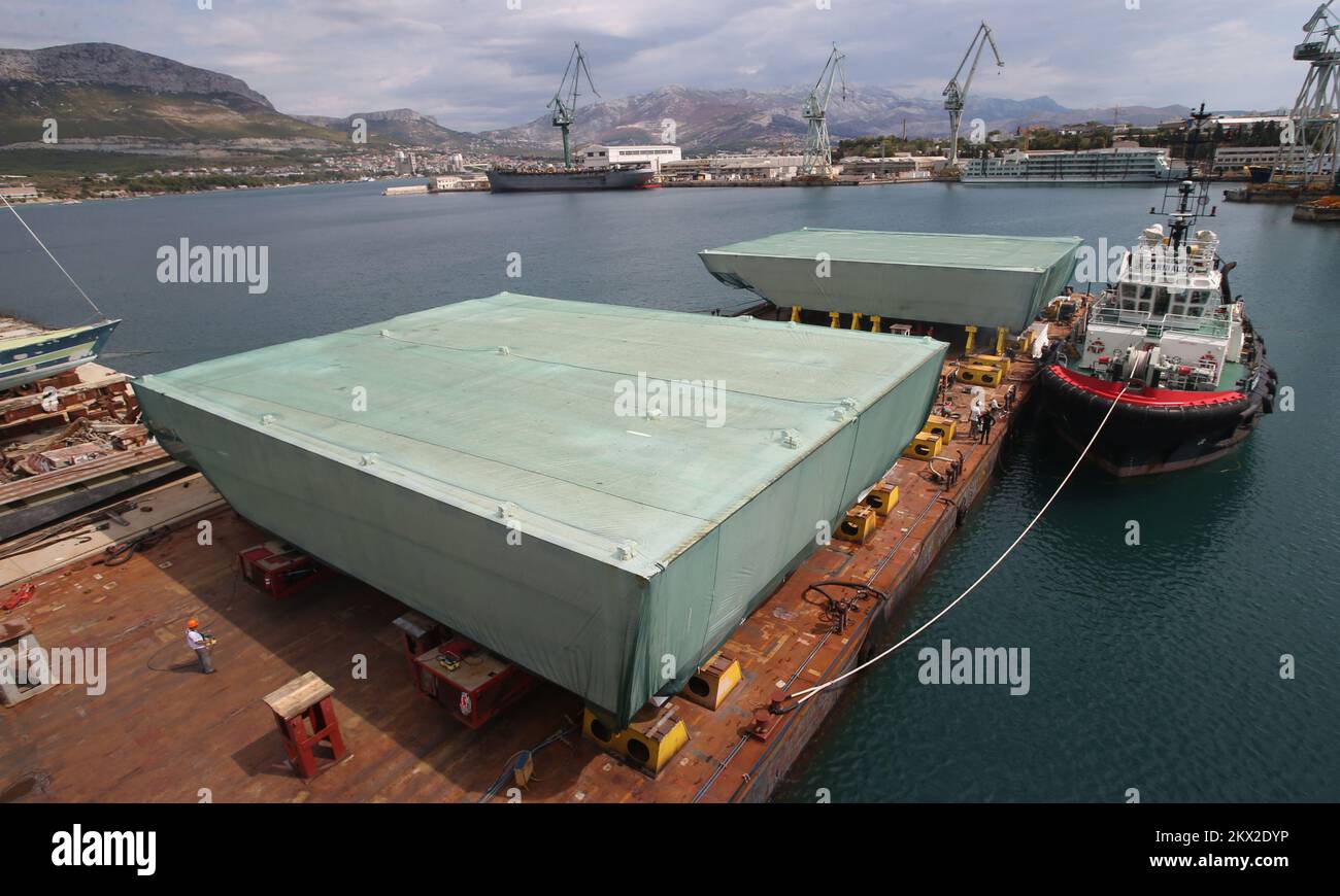 07.09.2017, Split, Croatia - Croatia’s largest shipyard, Brodosplit ...