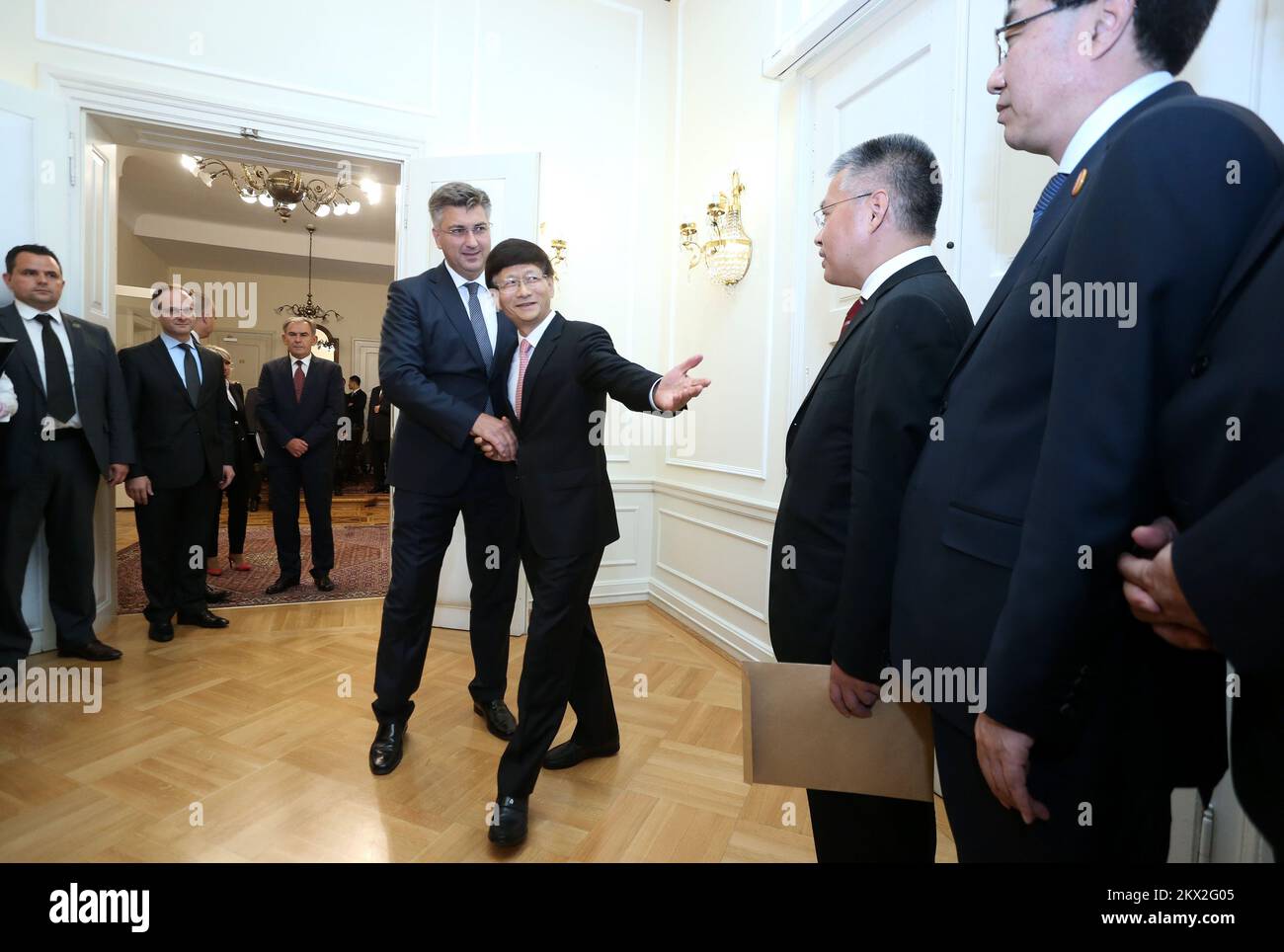 12.09.2017., Zagreb, Croatia - Chinese president's special envoy and ...
