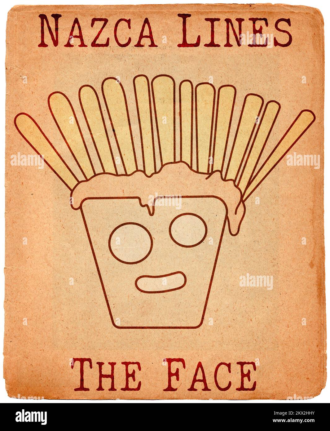 French fries in the bag - reconstruction of the geoglyph The Face from ...