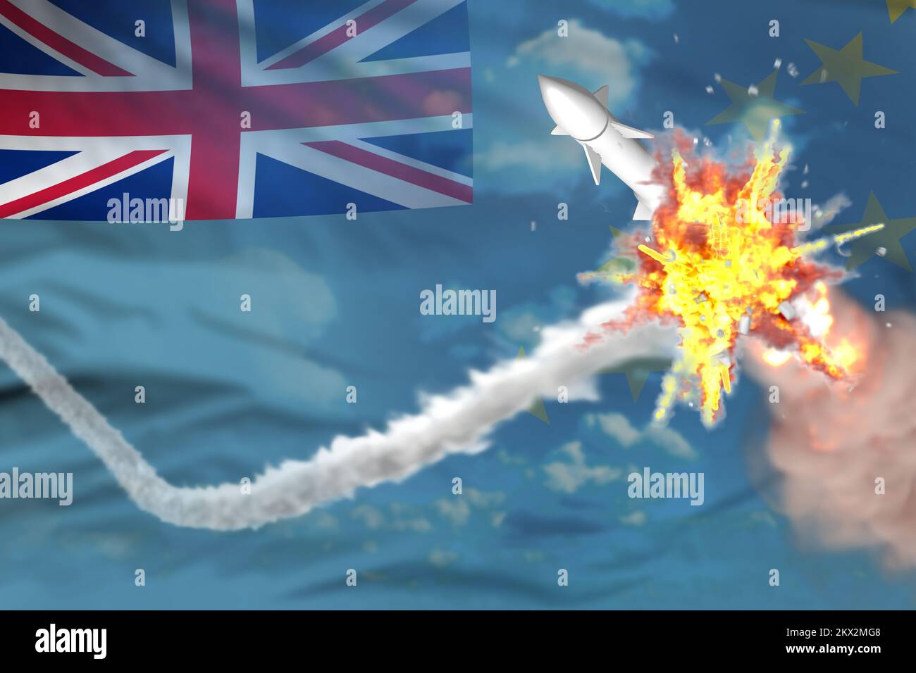 Strategic rocket destroyed in air, Tuvalu nuclear warhead protection ...