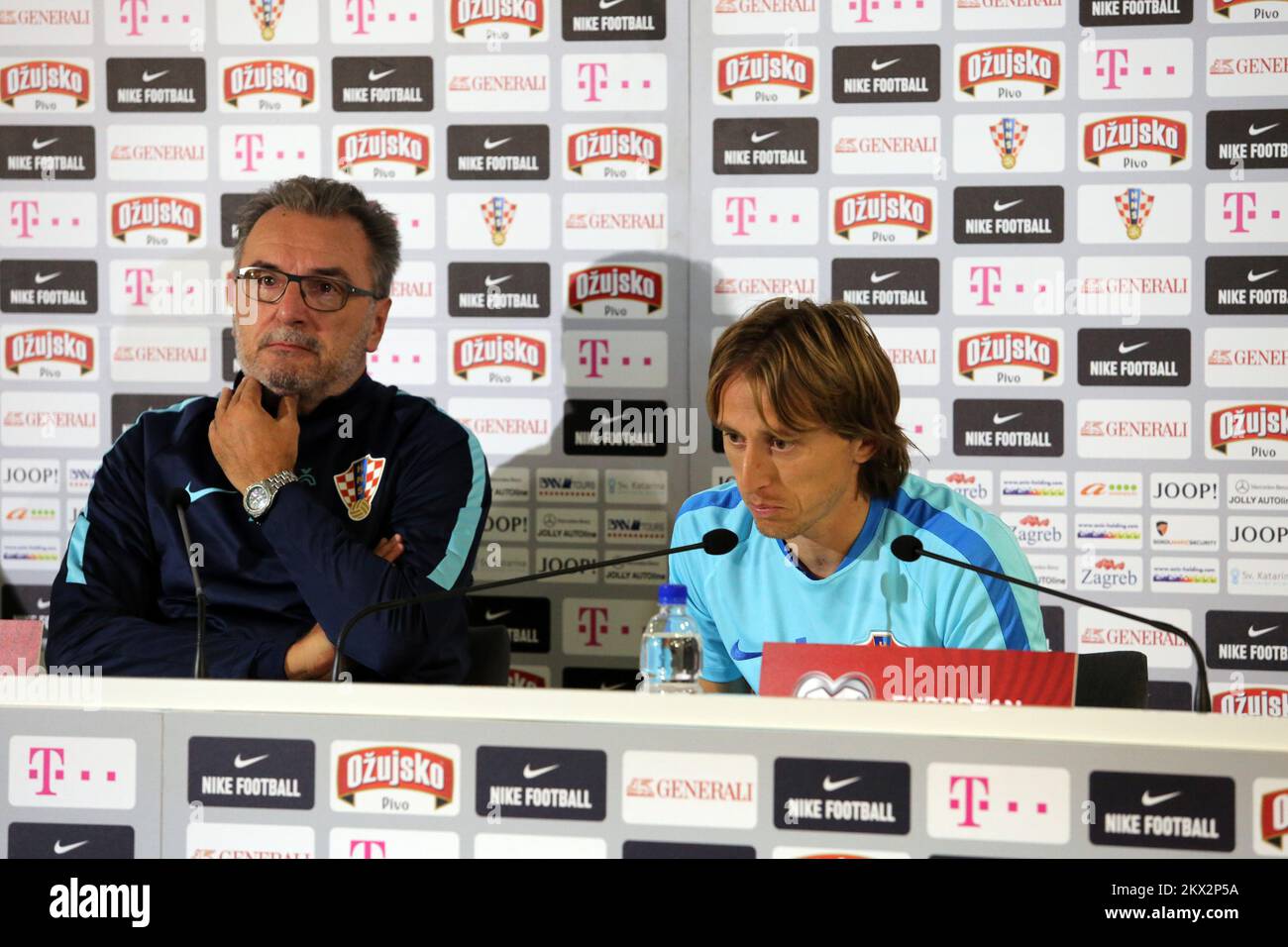 Ante cacic coach croatian national football team luka modric player hi ...
