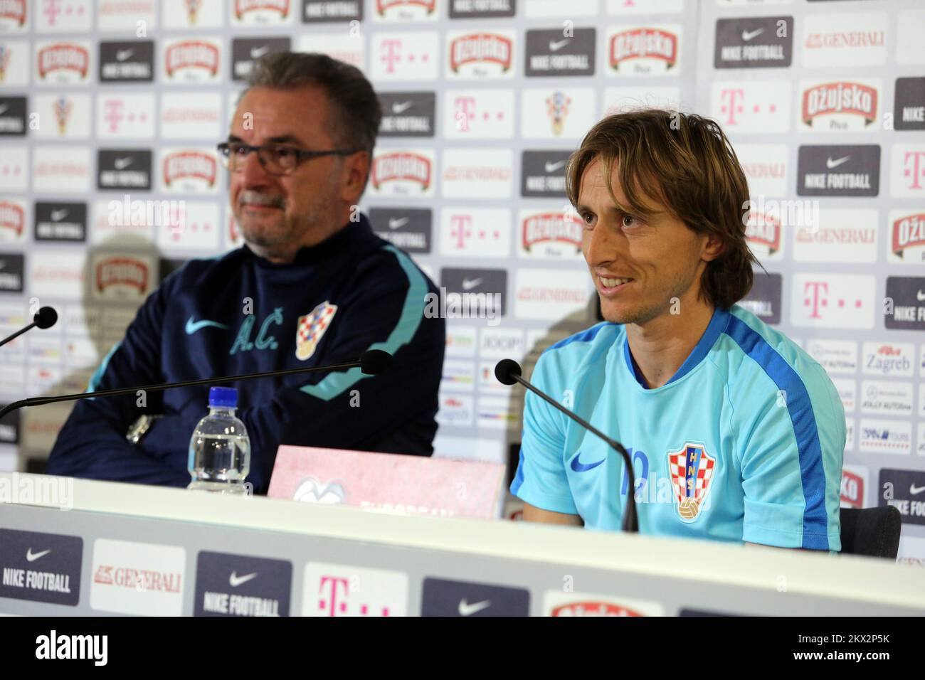 Ante cacic coach croatian national football team luka modric player hi ...