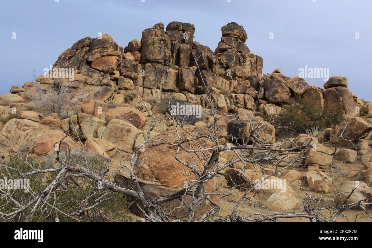 Rock Formation at Pioneertown Mountains Preserve in San Bernardino ...