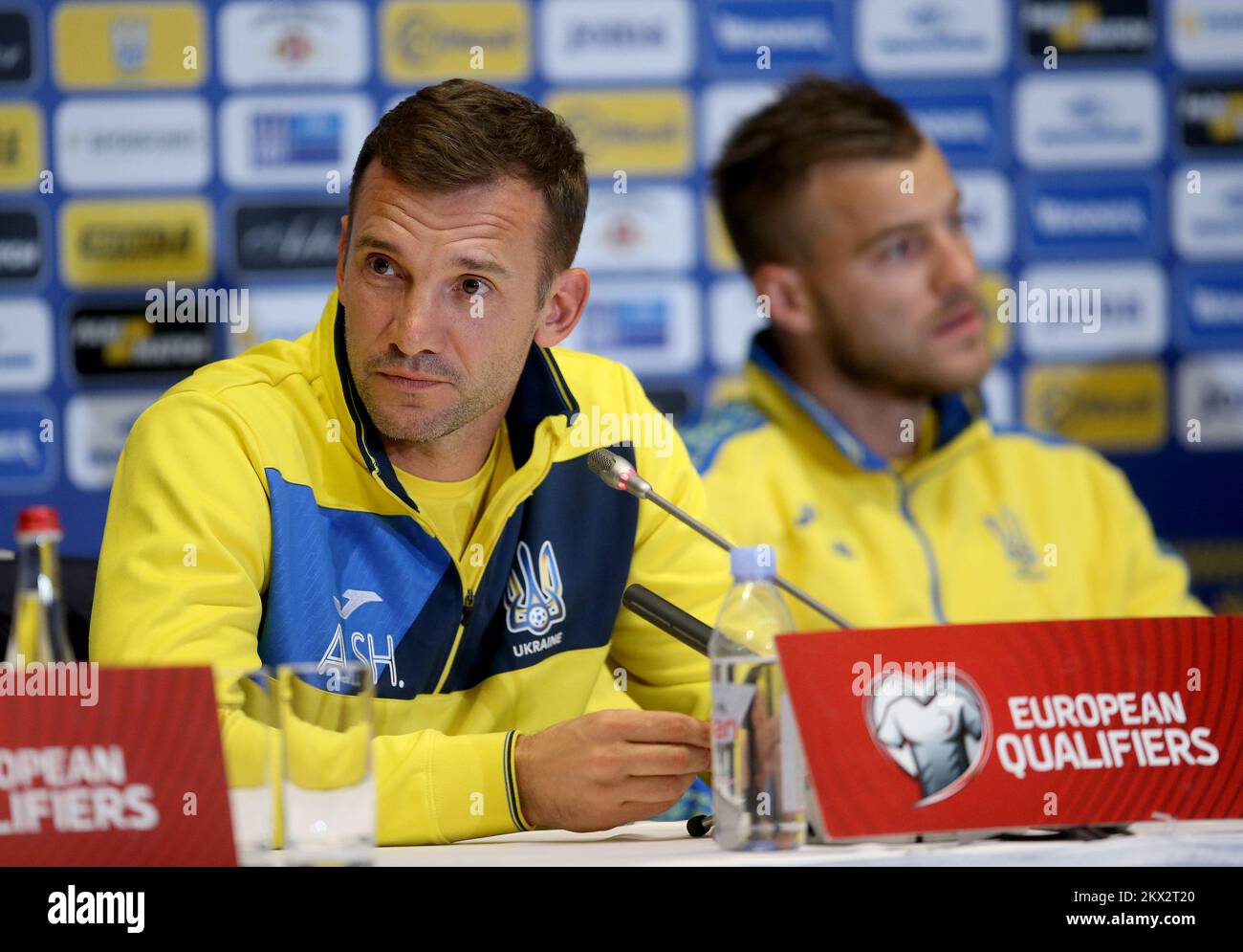 08.10.2017.,Kiev, Ukraine - Ukrainian soccer team coach Andriy ...