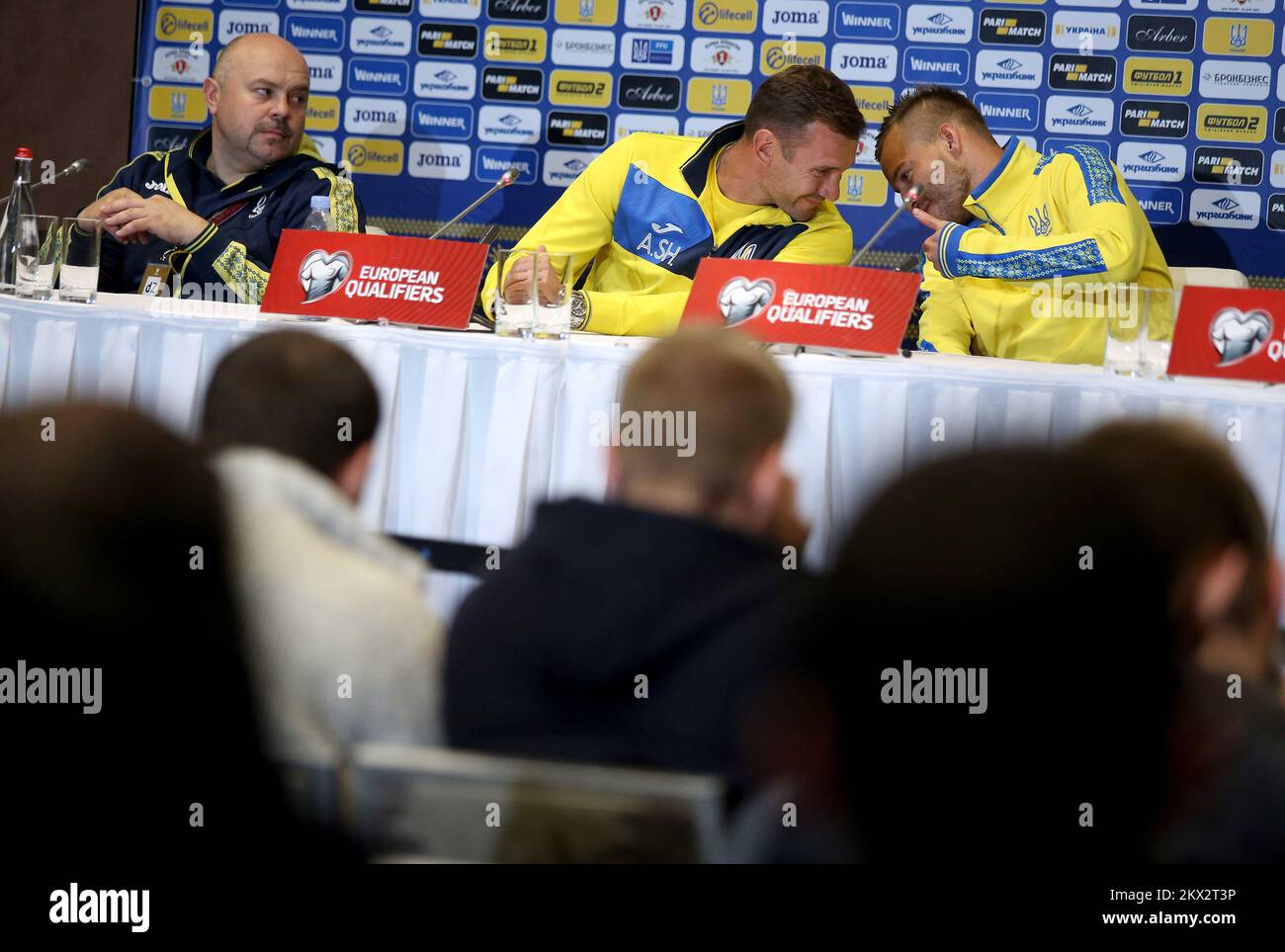 08.10.2017.,Kiev, Ukraine - Ukrainian soccer team coach Andriy ...