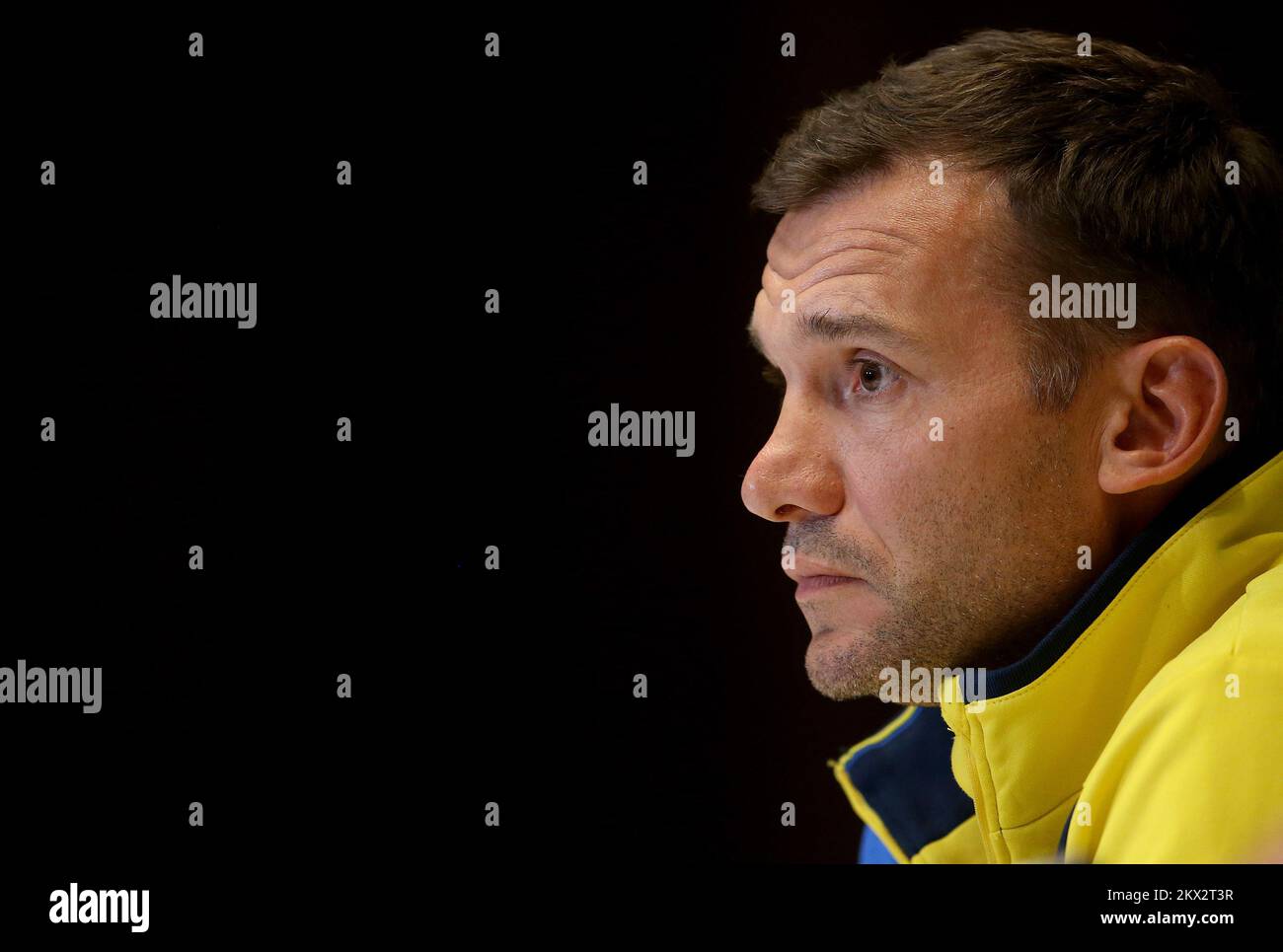 08.10.2017.,Kiev, Ukraine - Ukrainian soccer team coach Andriy ...