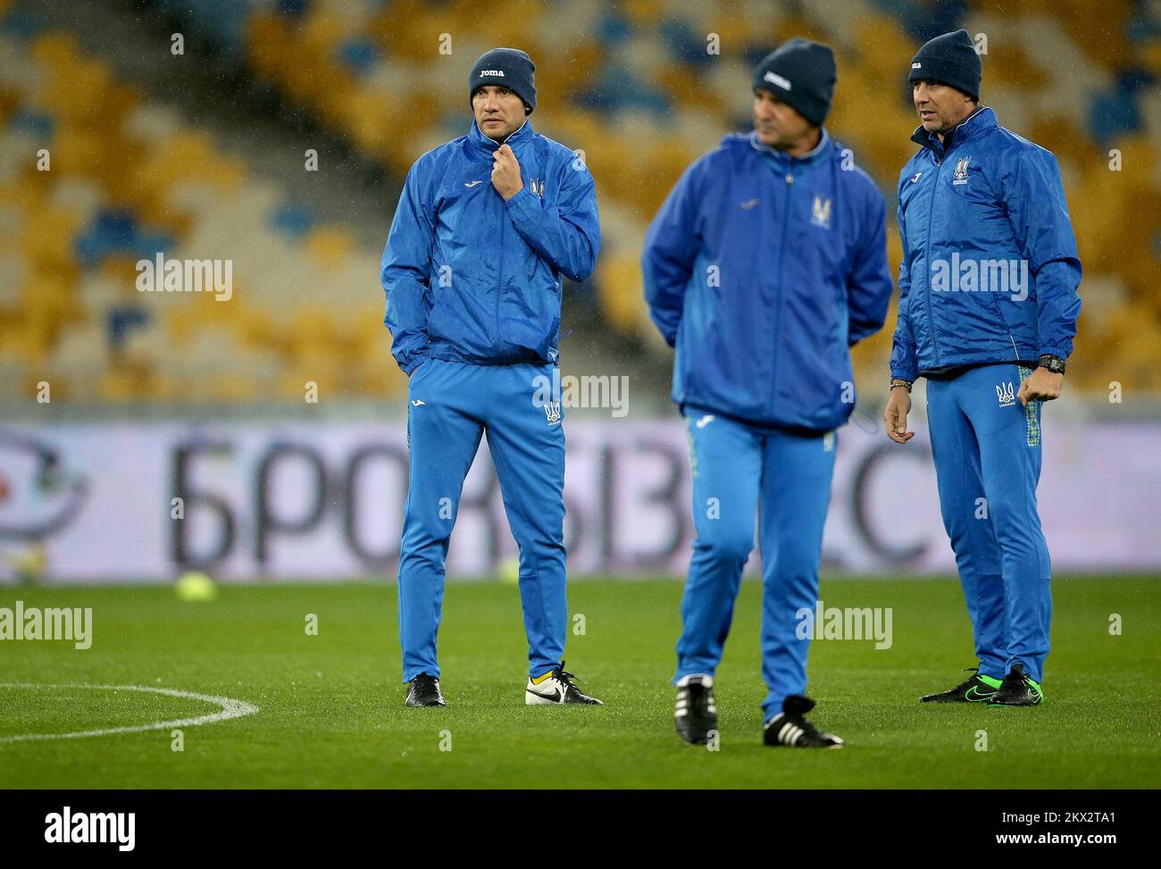 08.10.2017.,Kiev, Ukraine - Ukrainian football team training at stadium ...