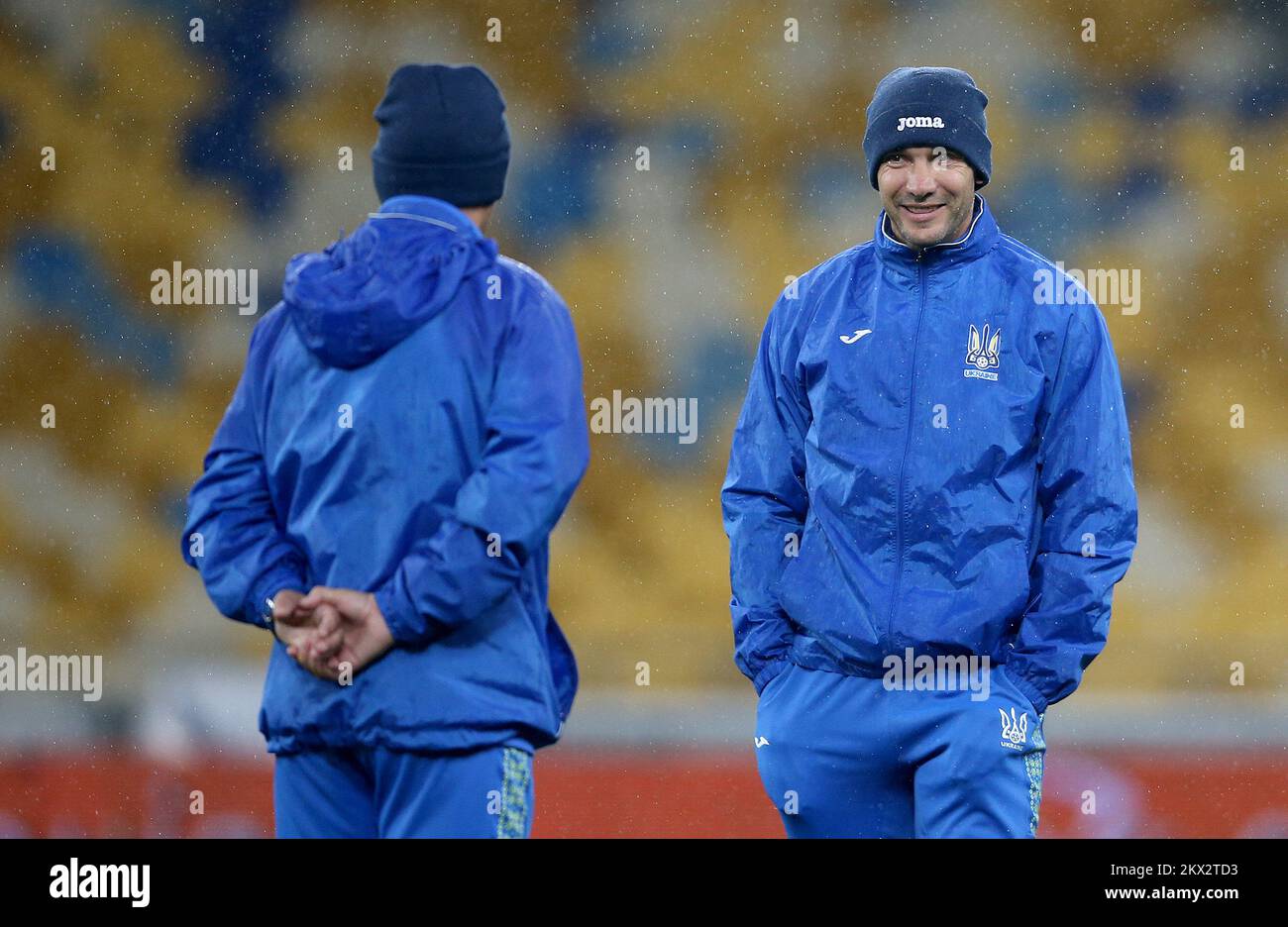 08.10.2017.,Kiev, Ukraine - Ukrainian football team training at stadium ...