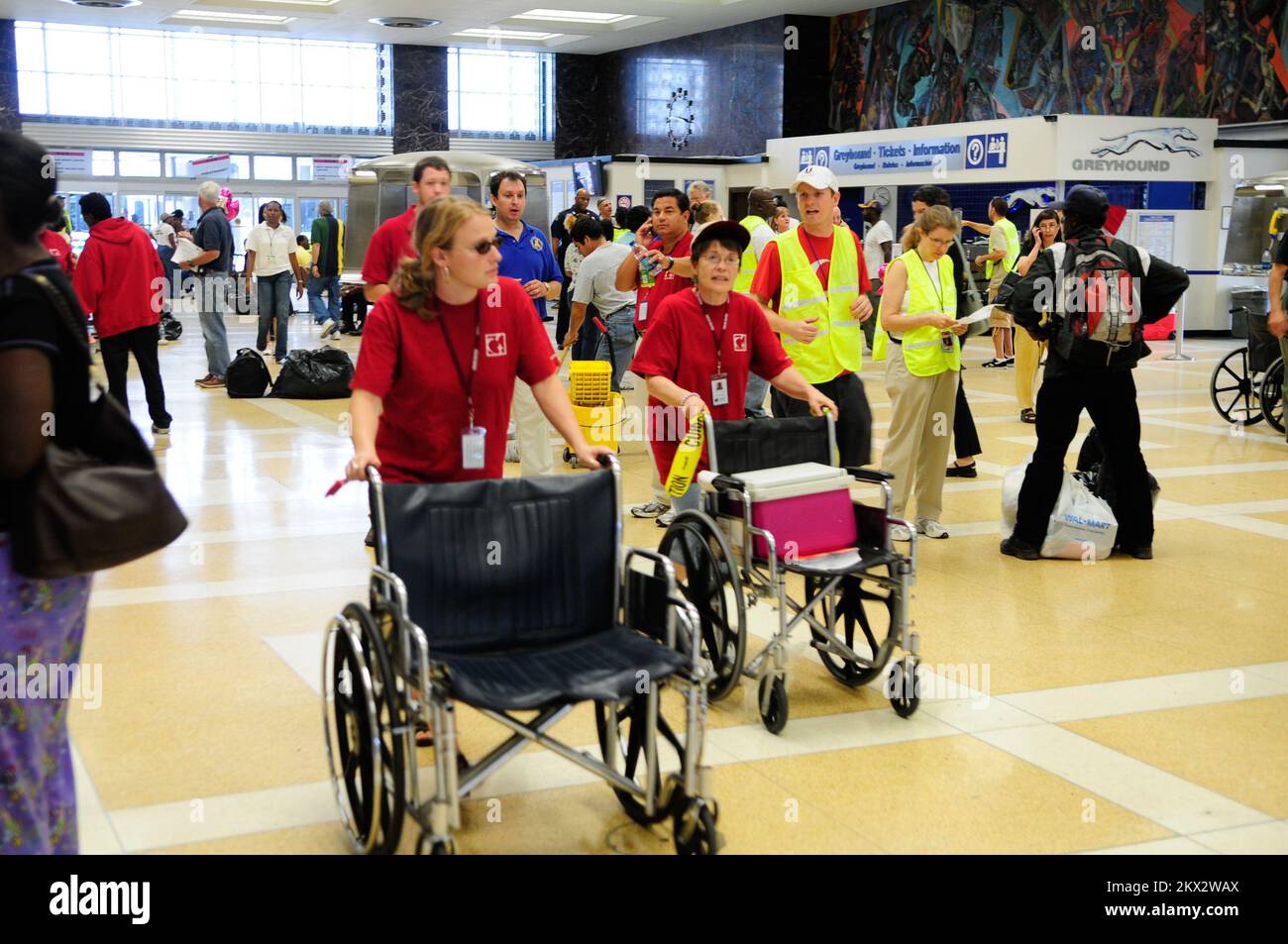 Public evacuation centers hi-res stock photography and images - Alamy
