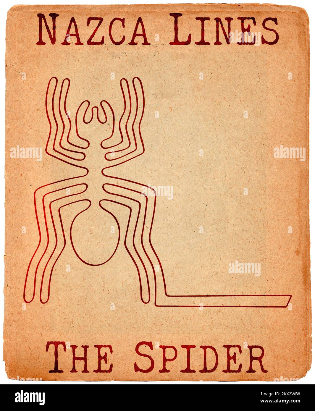 Geoglyph of the spider from Nazca, The Nazca Lines, Nazca Desert, Peru ...