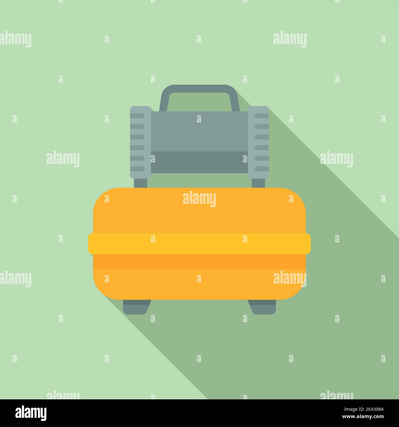 Electric compressor icon flat vector. Air machine. Motor tool Stock ...