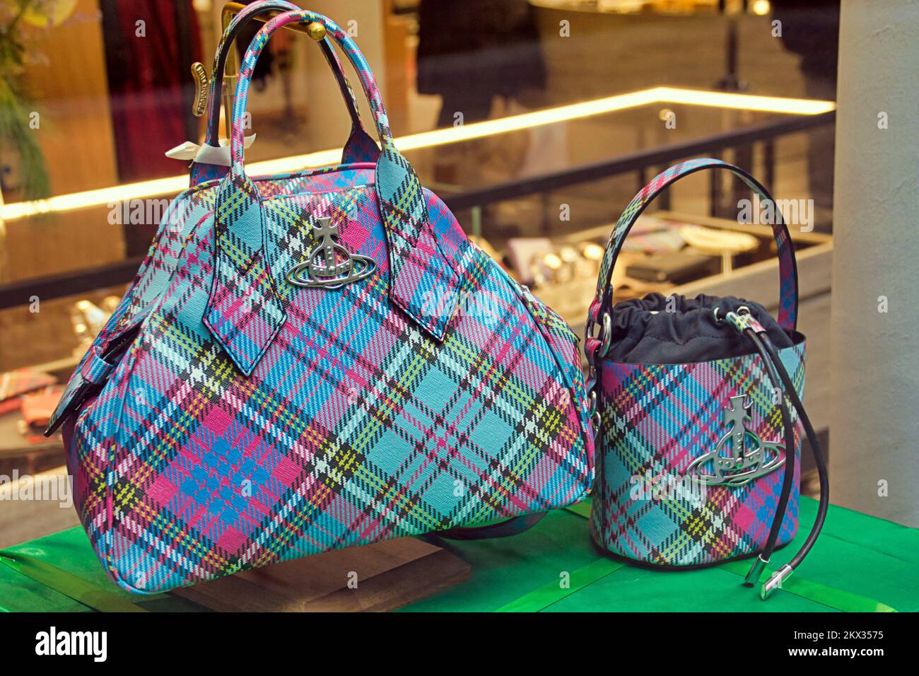 Vivienne Westwood designs iconic fashion Glasgow, Scotland, UK Stock ...