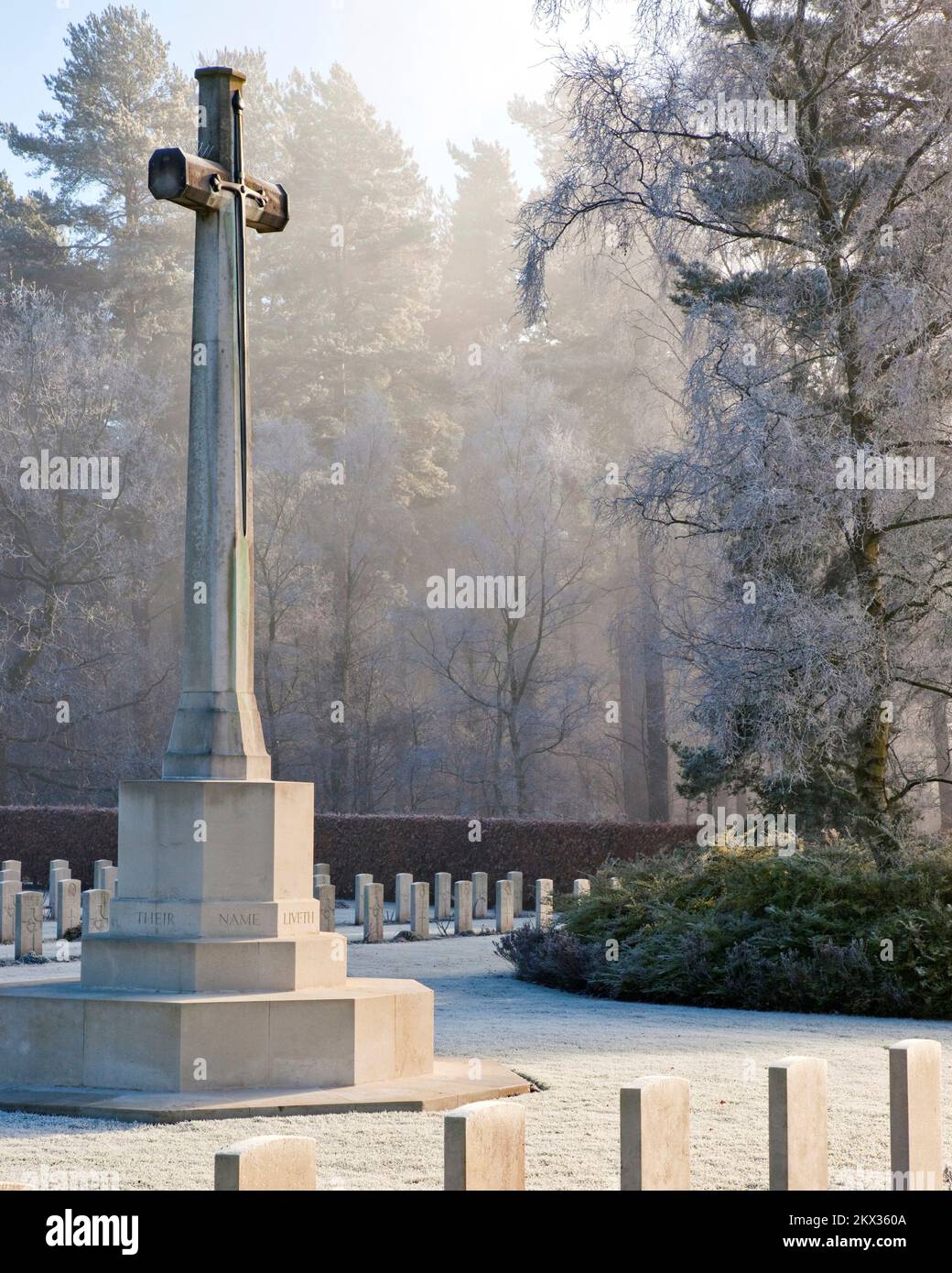 Commonwealth War Cemetery Cannock Chase Country Park AONB (area of ...