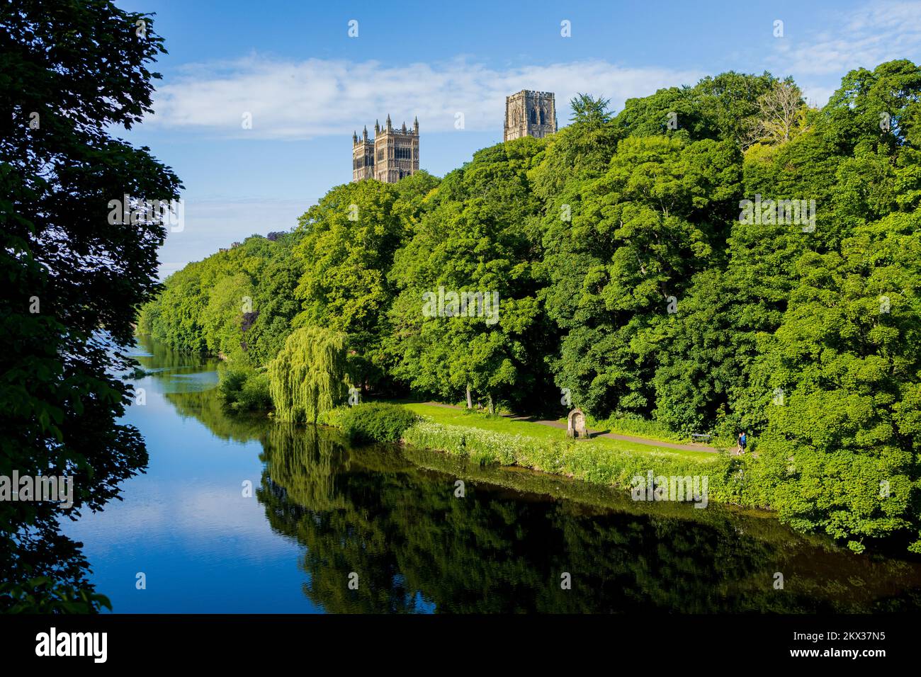 Durham England: 2022-06-07: Durham Cathedral exterior during sunny ...