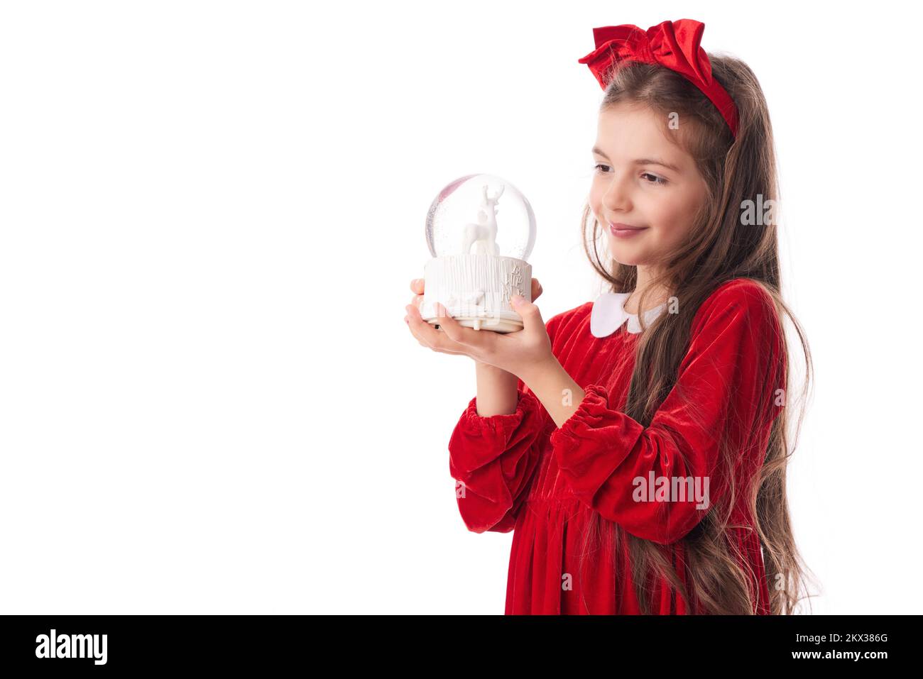 Girl in snow on Cut Out Stock Images & Pictures - Alamy