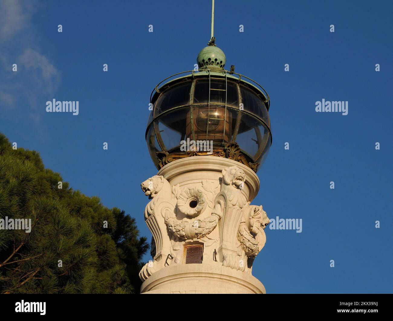 gianicolo lighthouse in rome detail Stock Photo - Alamy