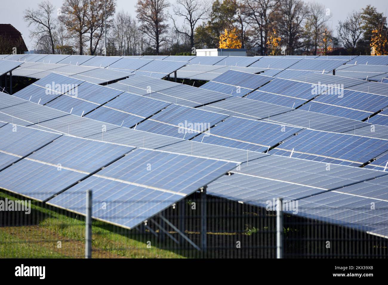 Solar campus with photovoltaic research power plant of EnergieAG in ...