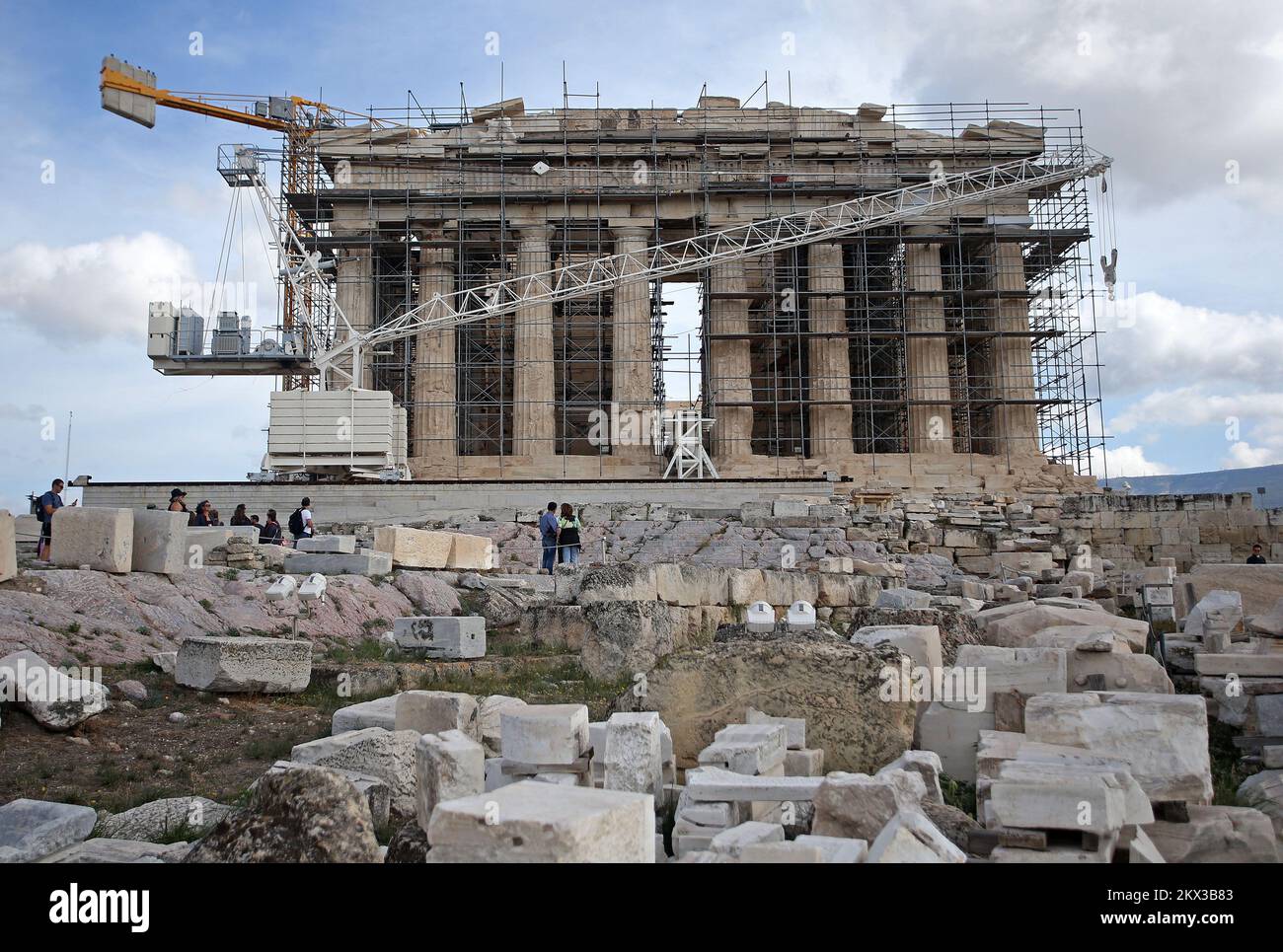 11.11.2017., Athens, Greece - The Acropolis of Athens is an ancient citadel located on a rocky ...