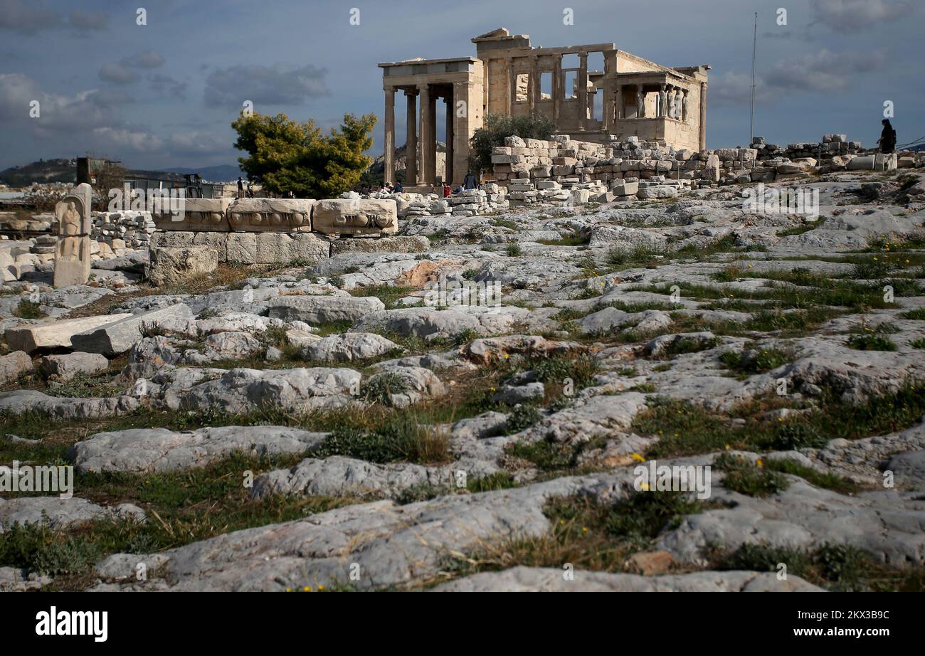 11.11.2017., Athens, Greece - The Acropolis of Athens is an ancient ...