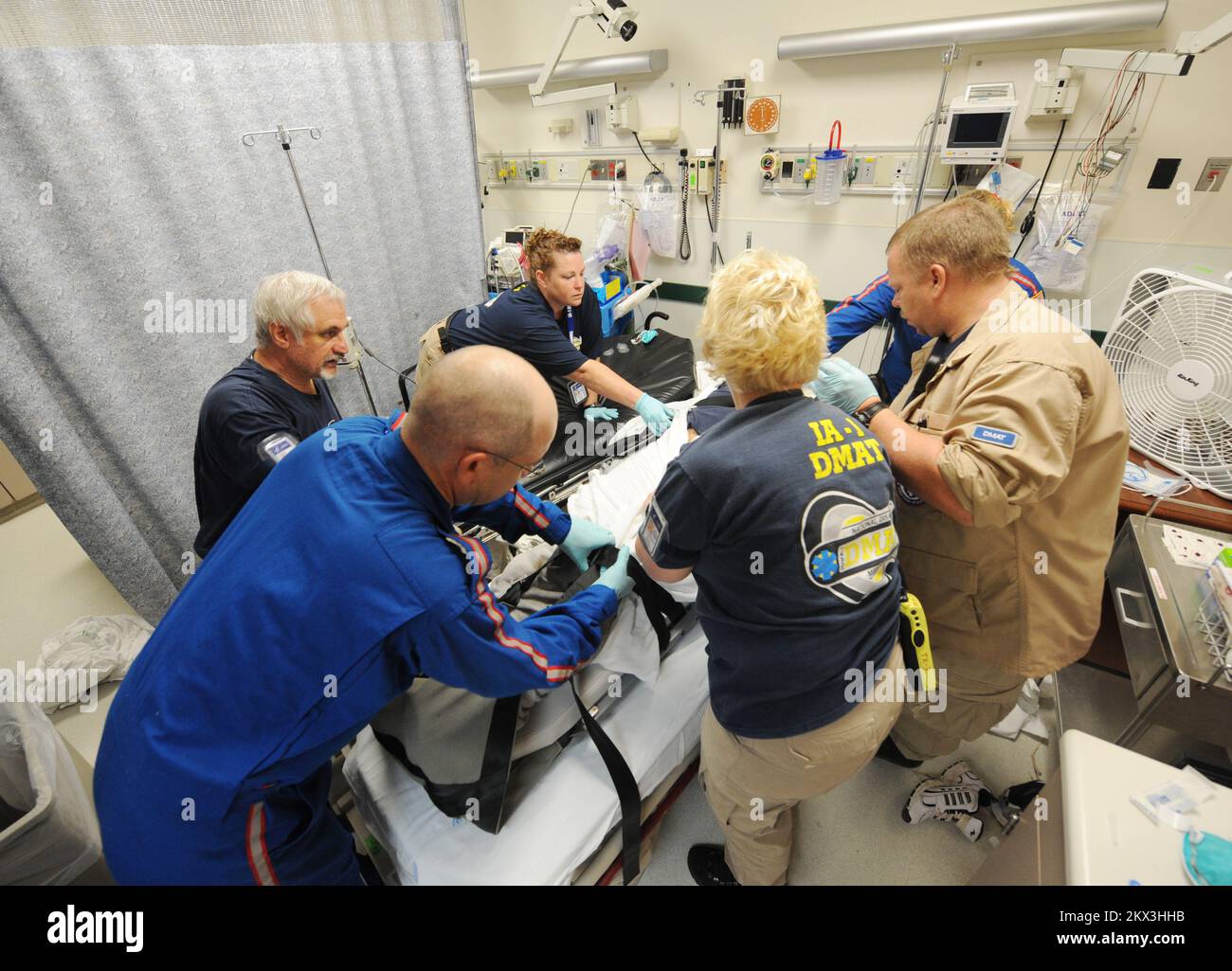 Medics transporting patient to hospital hi-res stock photography and ...