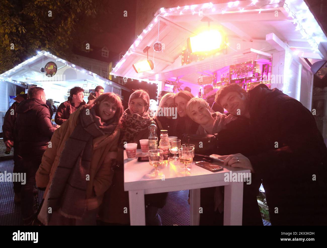 01.12.2017., Zagreb, Croatia - Atrium of the Archaeological Museum ...