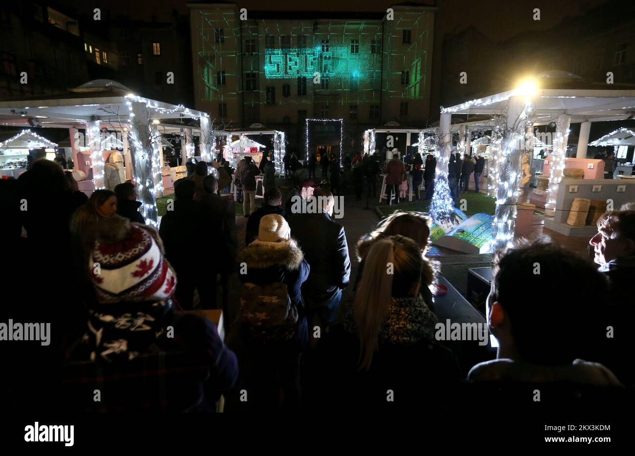 01.12.2017., Zagreb, Croatia - Atrium of the Archaeological Museum ...