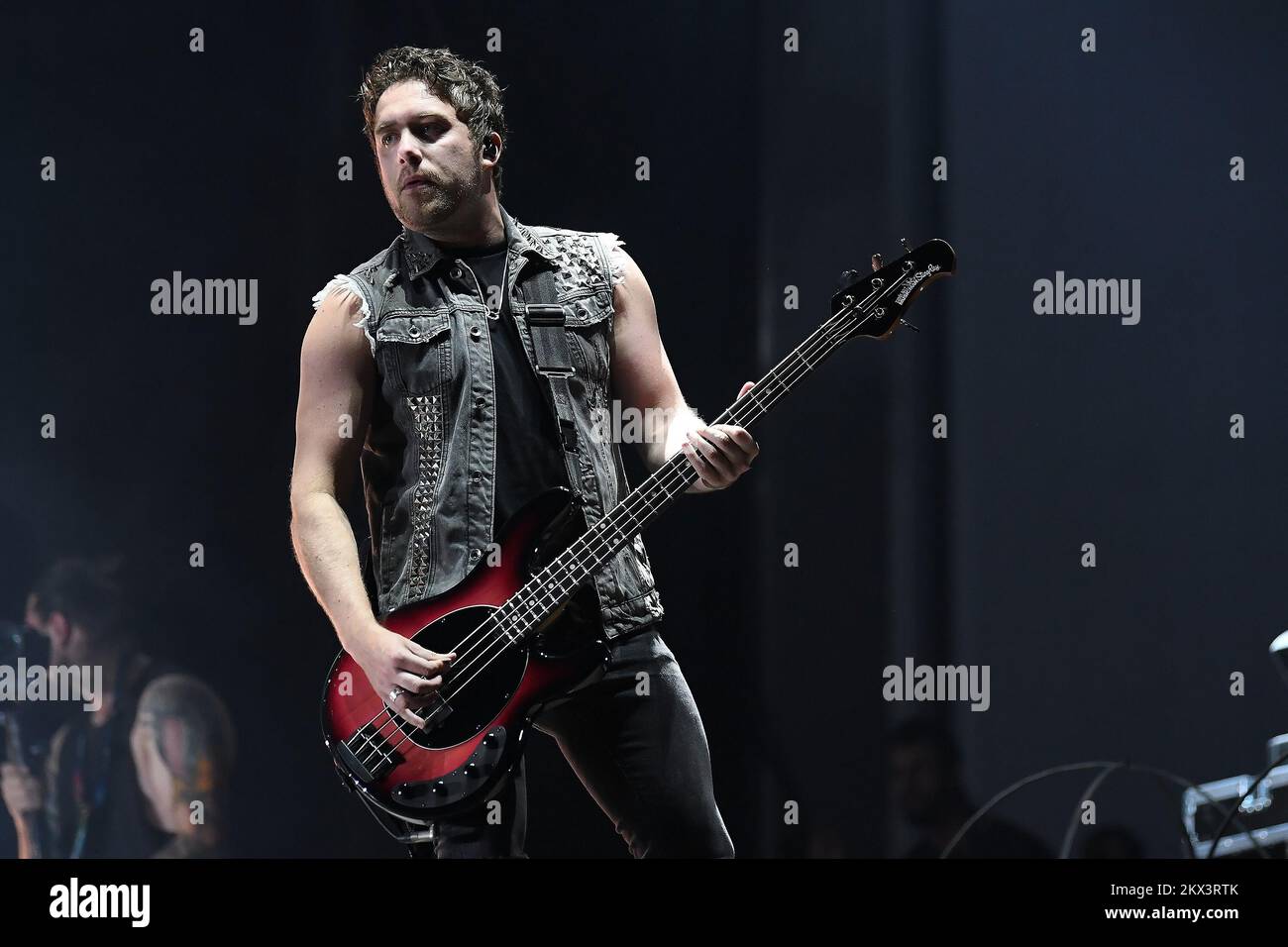 Rio de Janeiro,September 2, 2022. Bassist Jamie Mathias of heavy metal ...