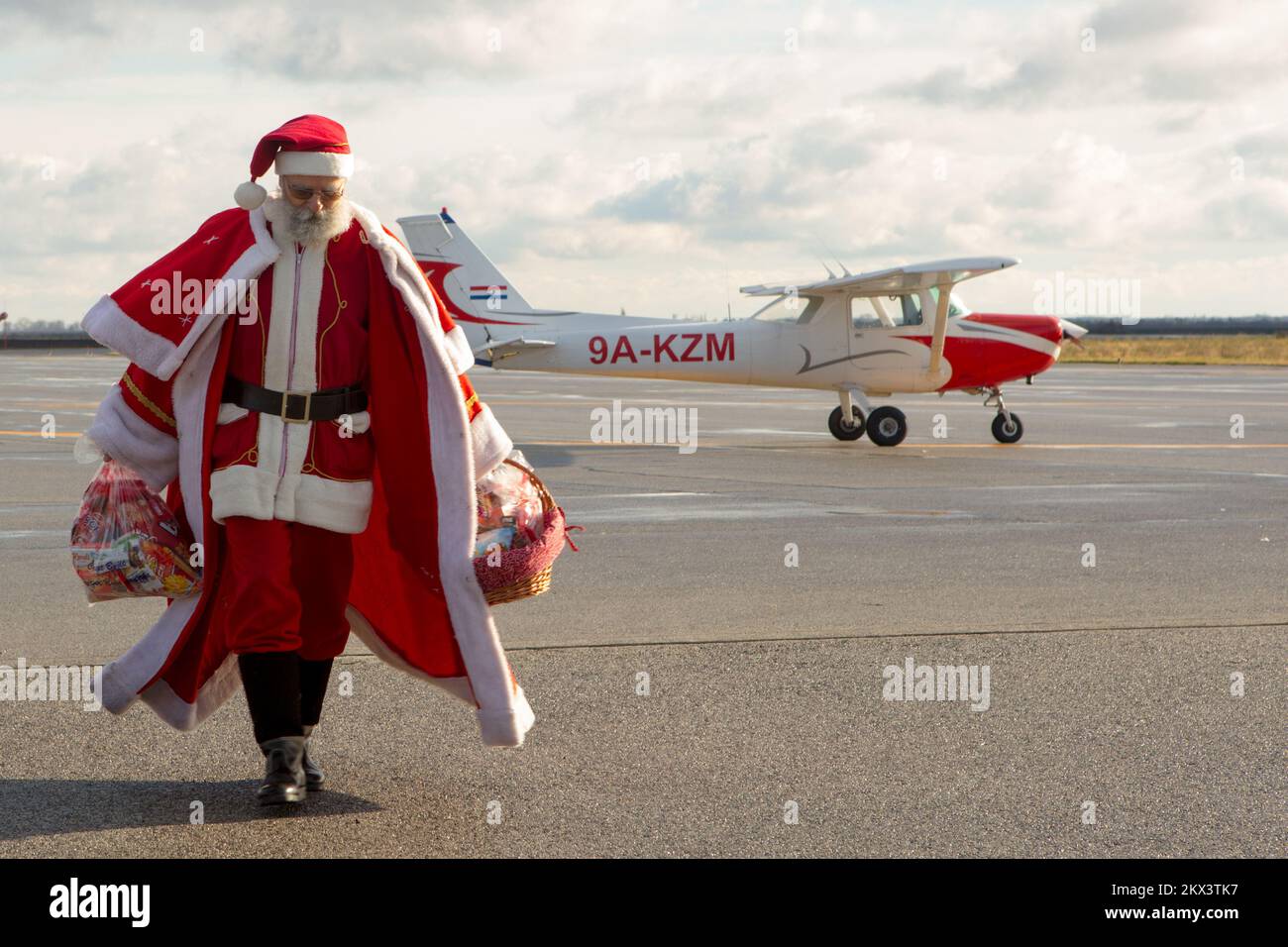 15.12.17., Osijek,Croatia - Santa Claus in cooperation with Air ...