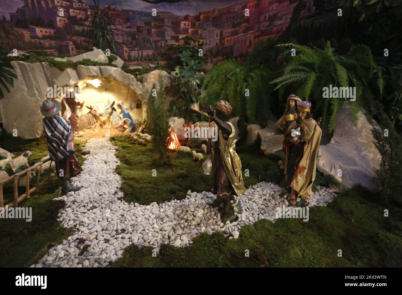 19.12.2017., Croatia, Rijeka - Nativity scene set in the Shrine of Our ...