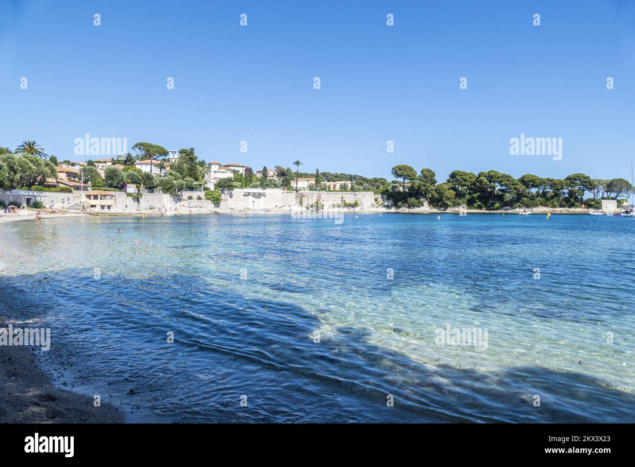 the beautiful Fosses Beach in Saint Jean Cap Ferrat with tropical ...
