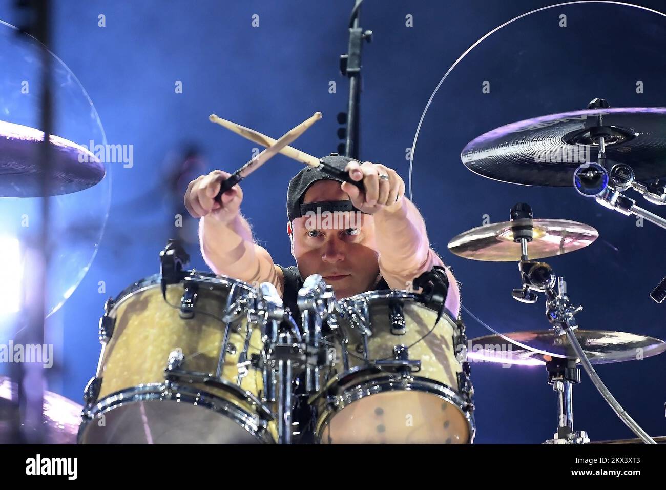 Rio de Janeiro, September 2, 2022. Drummer Jason Bowld of heavy metal ...